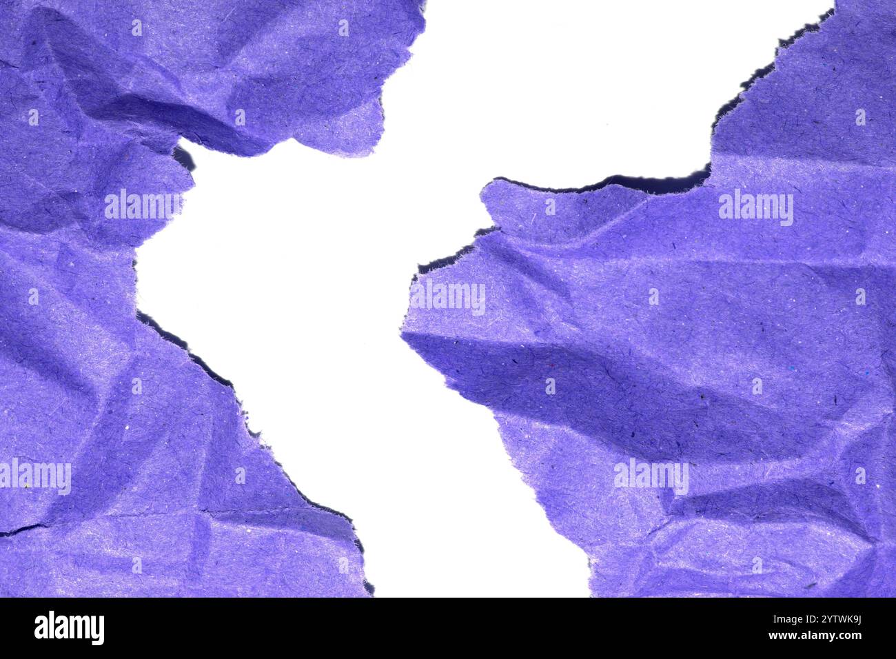 Ripped and Torn Jagged Paper Card Background in Blue Stock Photo - Alamy