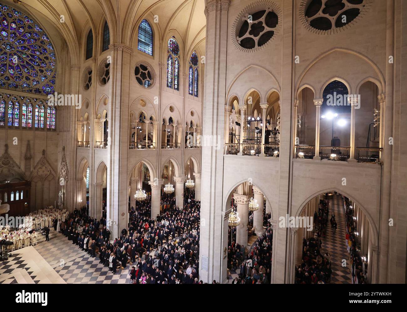 Paris, France. 8th Dec, 2024. An inauguration ceremony is held at the ...