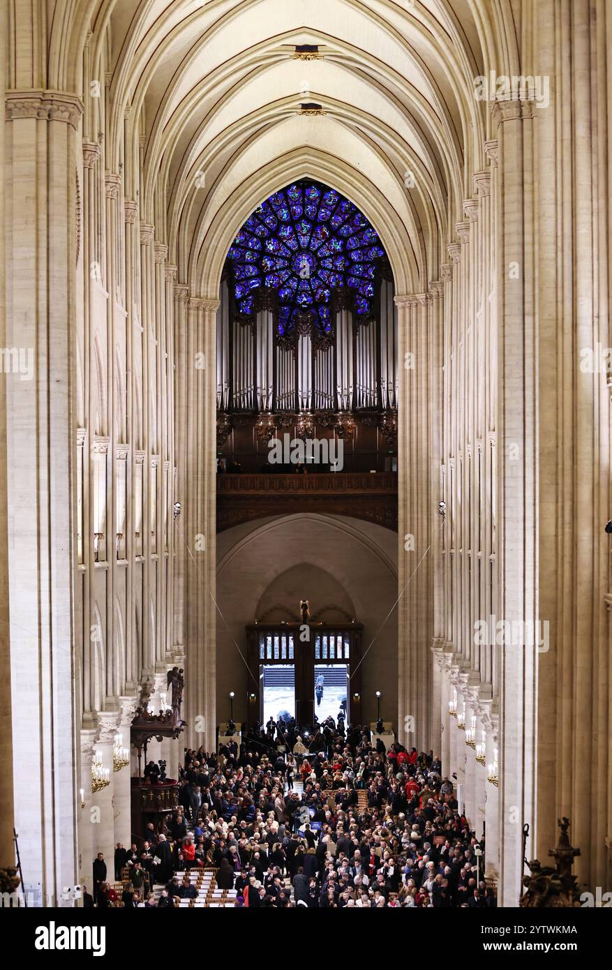 Paris, France. 8th Dec, 2024. An inauguration ceremony is held at the ...