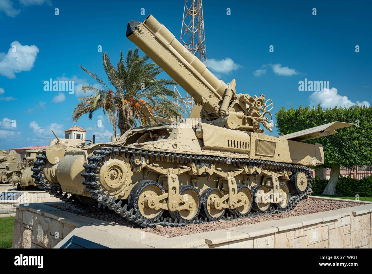 German Sd.Kfz. 165 Hummel self-propelled gun at El Alamein Military ...