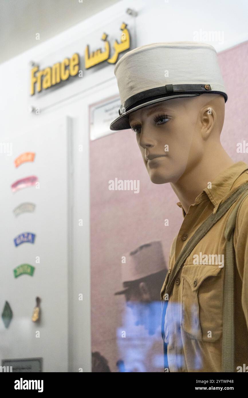 French military uniform mannequin displayed at El Alamein Military ...
