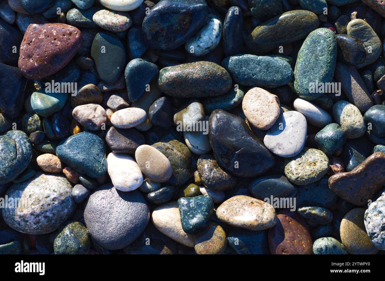 Sea stone pebbles background. Abstract nature background with pebble ...