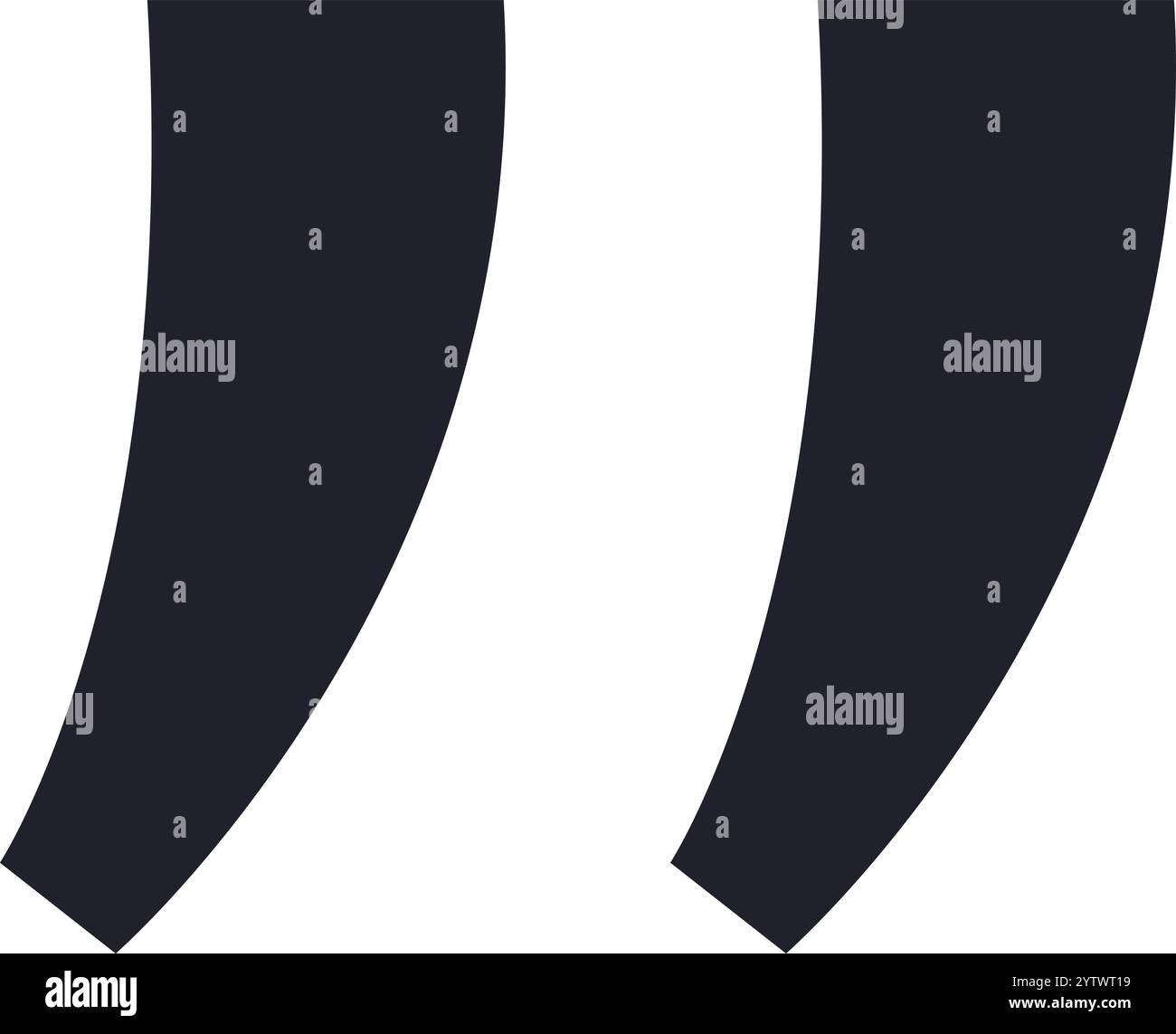 Quotation marks symbolize reported speech, indicating a verbatim quote ...