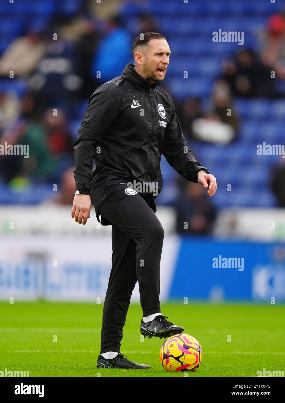 Brighton and Hove Albion first-team coach Andrew Crofts before the ...