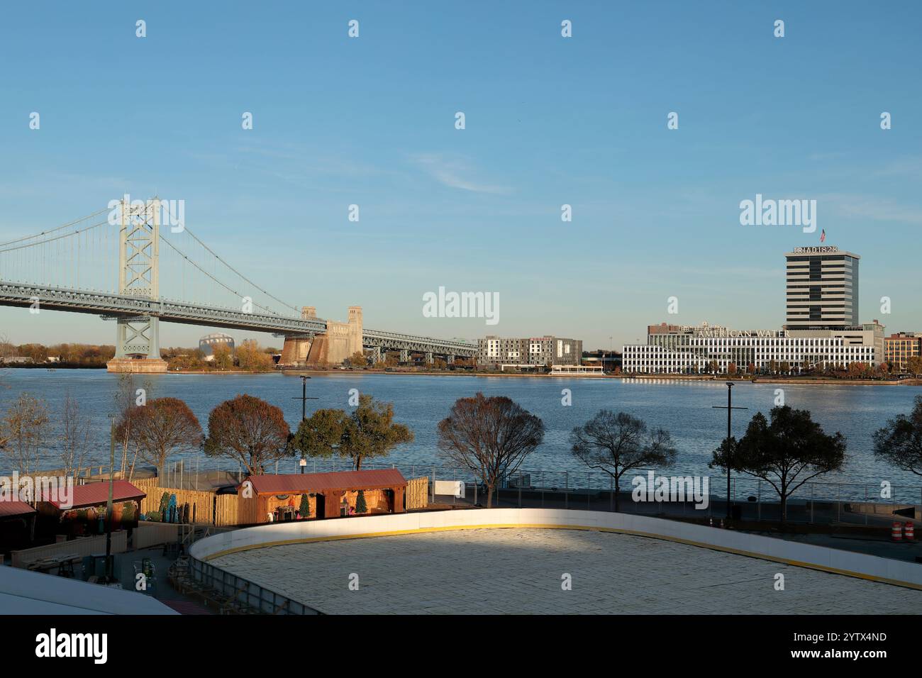 A view of the New Jersey waterfront from the Philadelphia side of the ...