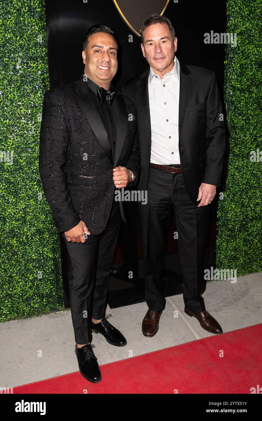 Las Vegas, NV, USA. 7th Dec, 2024. Nick Dossa and Bruce Cassidy at the ...