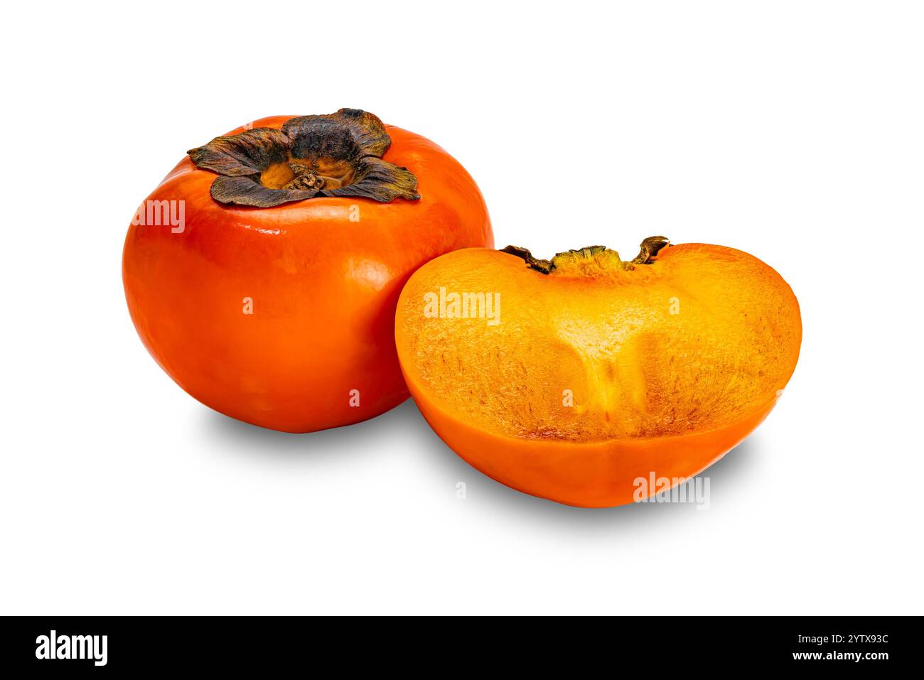 Persimmon fruit, Diospyros kaki, Chinese Persimmon, Japanese Persimmon ...