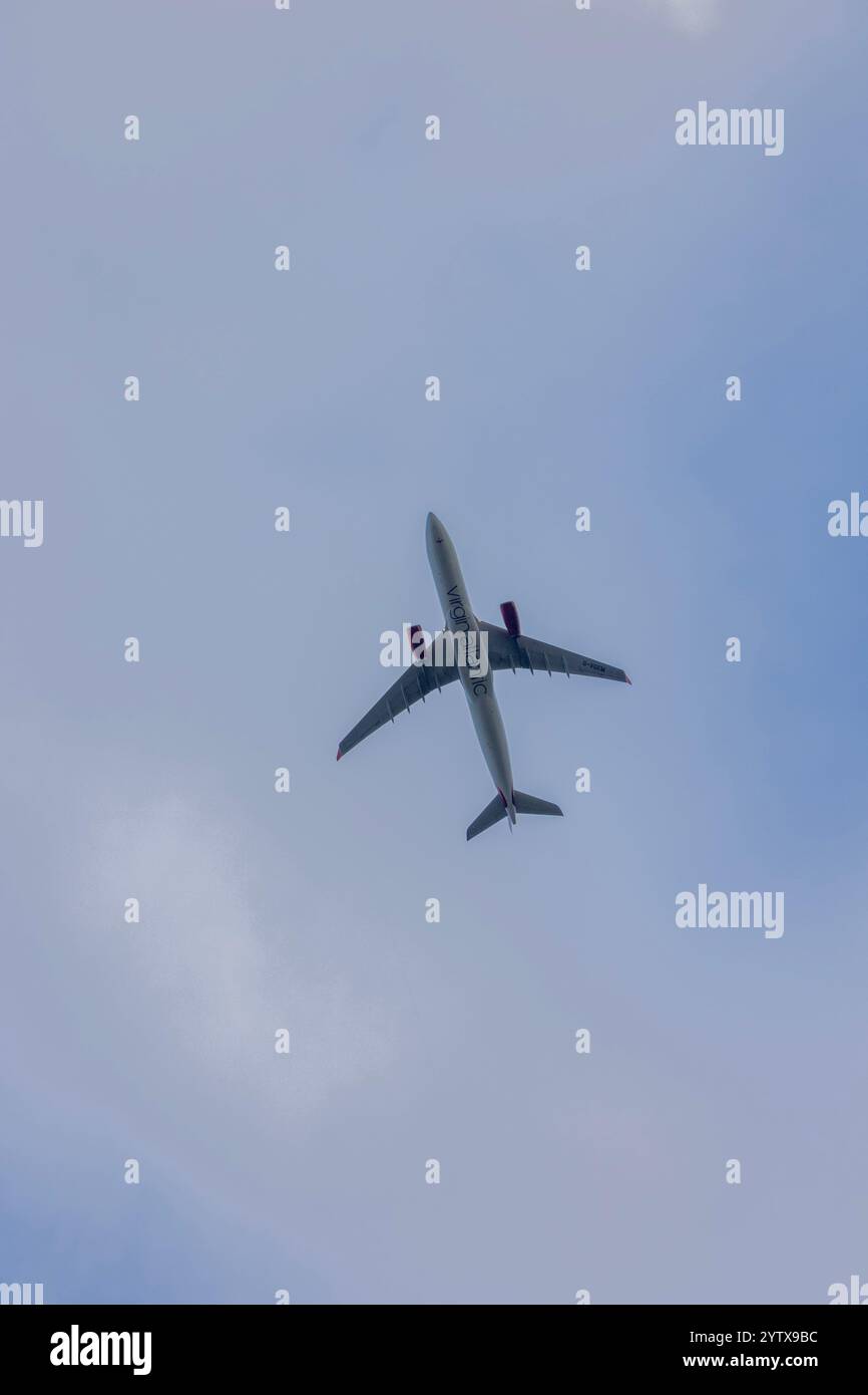 Aeroplane Flying to Vacation Stock Photo - Alamy