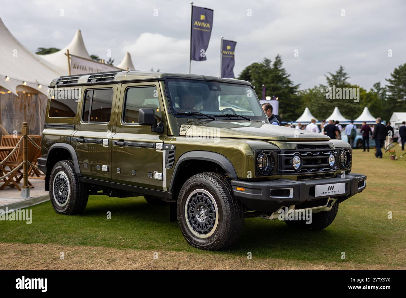 Ineos Grenadier station wagon, on display at the 2024 Salon Privé Concours d’Elégance motor show ...