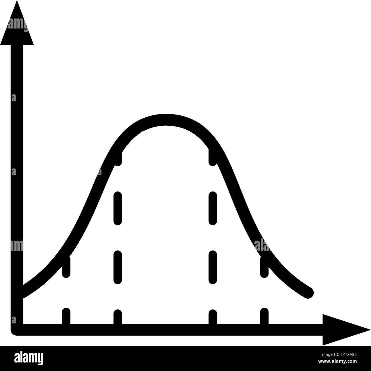 Gauss curve, normal probability distribution Stock Vector Image & Art ...