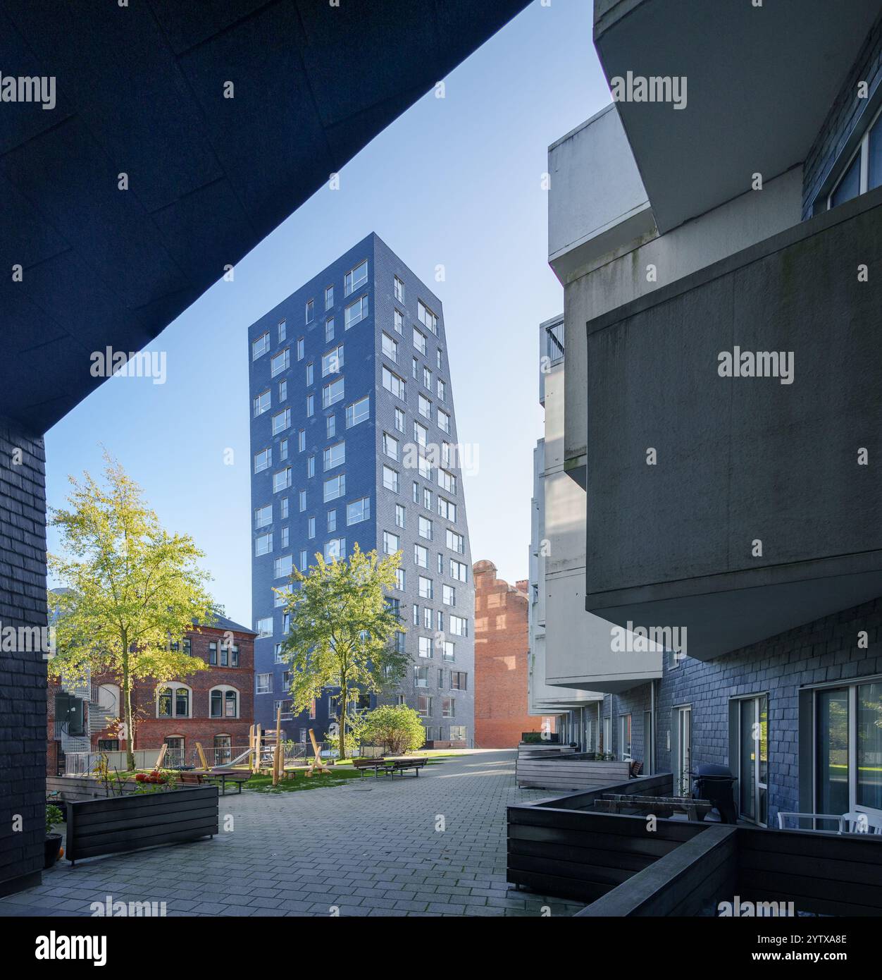 Copenhagen, Denmark - The Lighthouse apartment building by Lundgaard ...