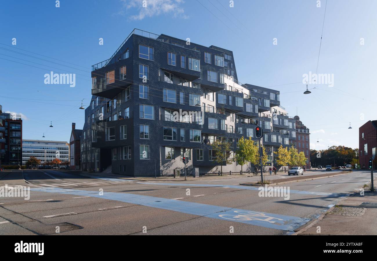 Copenhagen, Denmark - The Lighthouse apartment building by Lundgaard ...