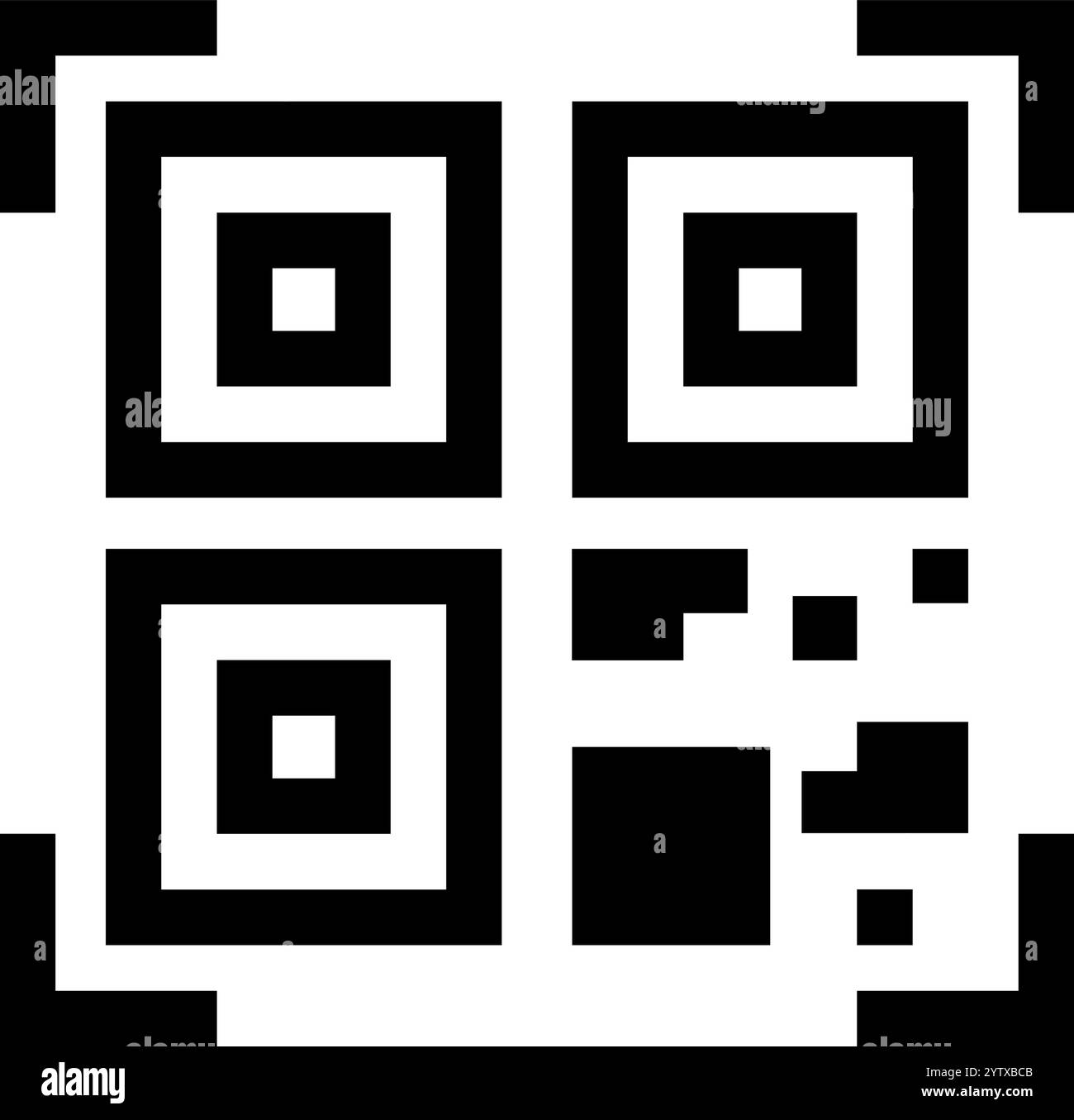 QR code - vector icon Stock Vector Image & Art - Alamy