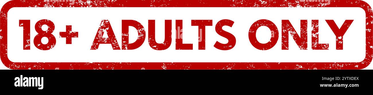 Adults only 18 plus, age restriction button Stock Vector Image & Art ...