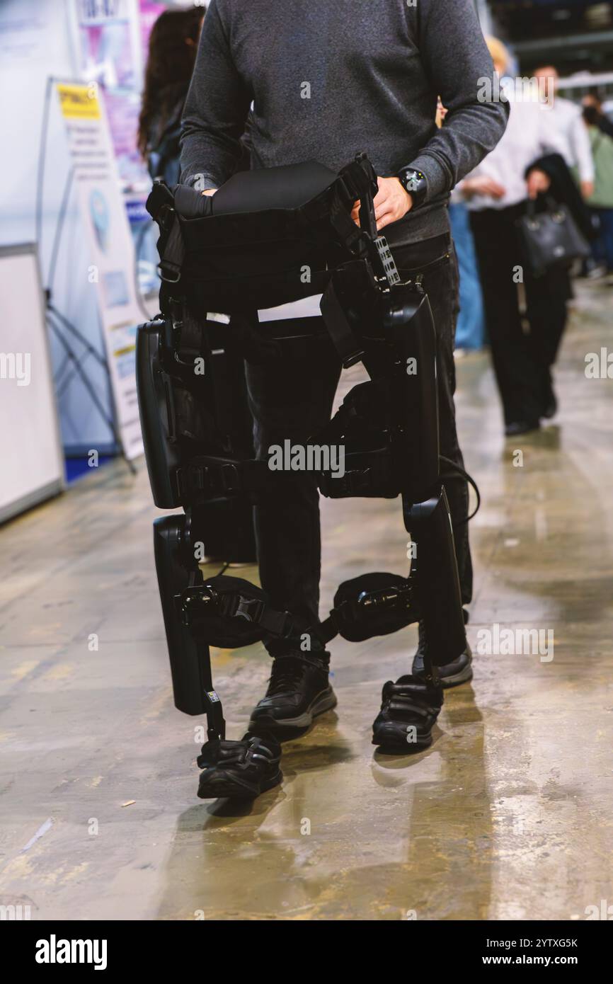 Rehabilitation exoskeleton. Leg frame for assistance and rehabilitation ...