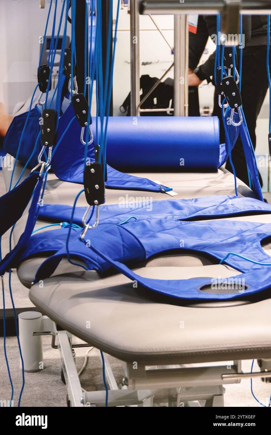 Physiotherapy frame with weight relief. Sling therapy Stock Photo - Alamy