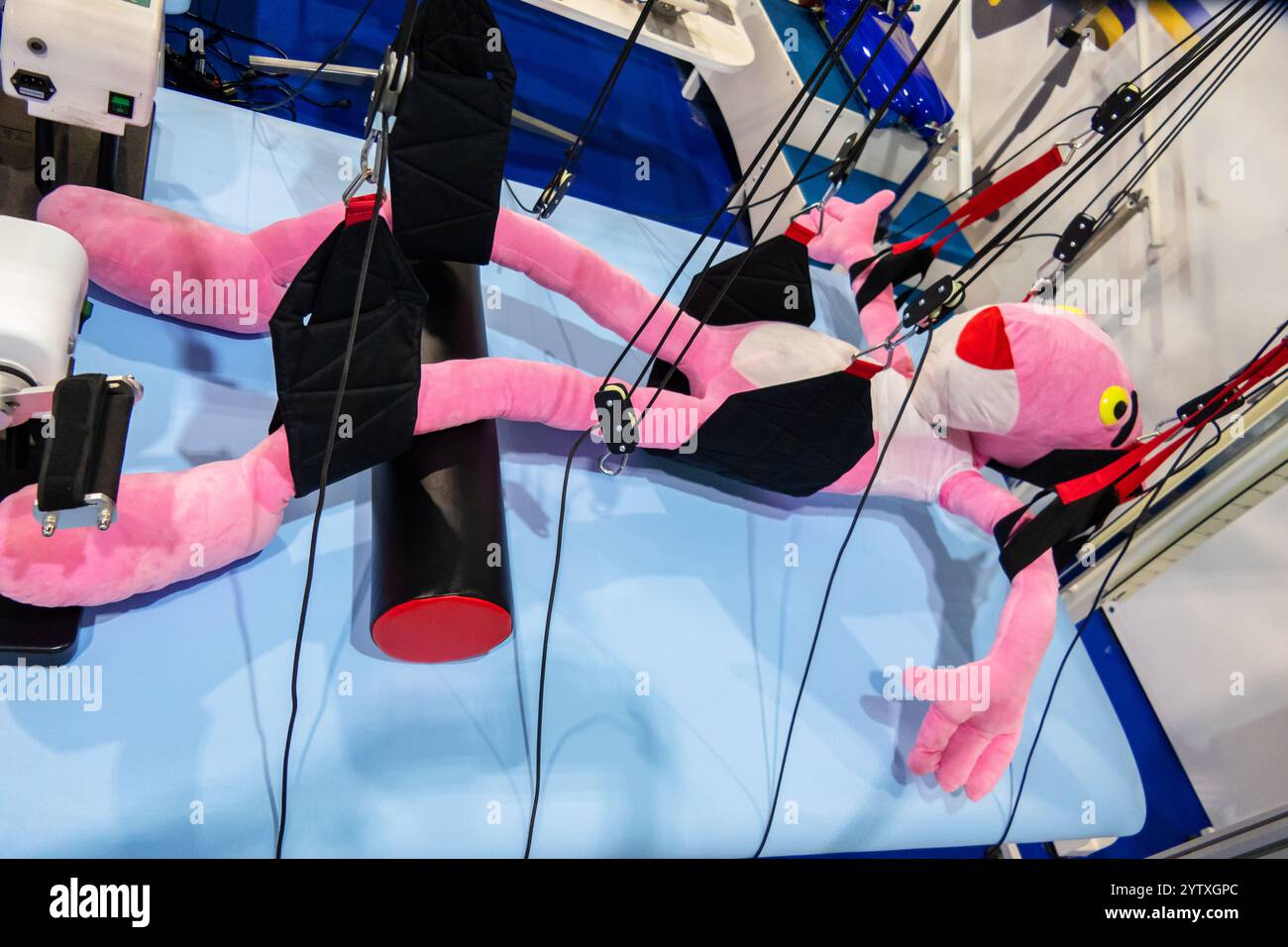 Physiotherapy frame with weight relief. Sling therapy Stock Photo - Alamy