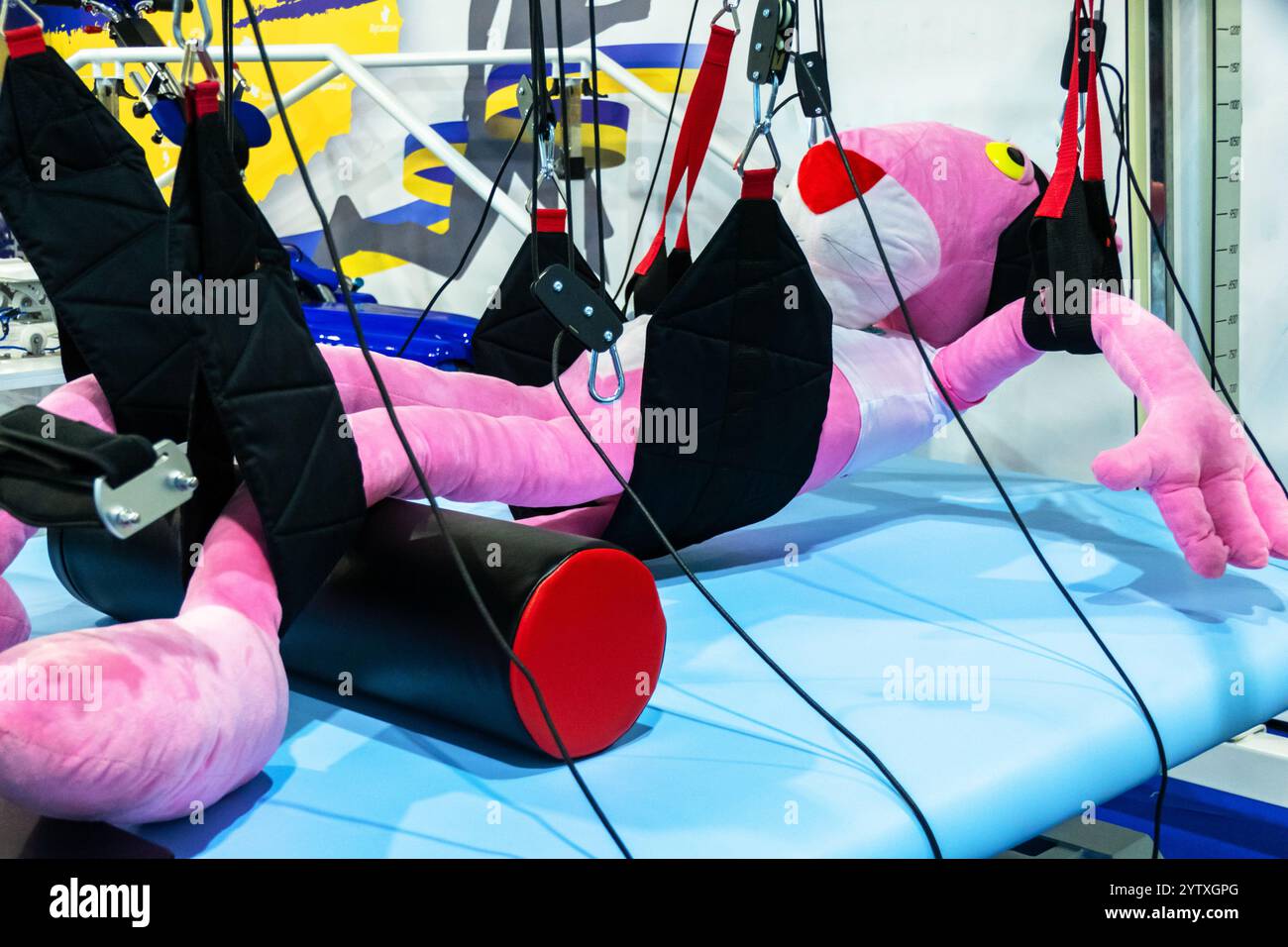 Physiotherapy frame with weight relief. Sling therapy Stock Photo - Alamy