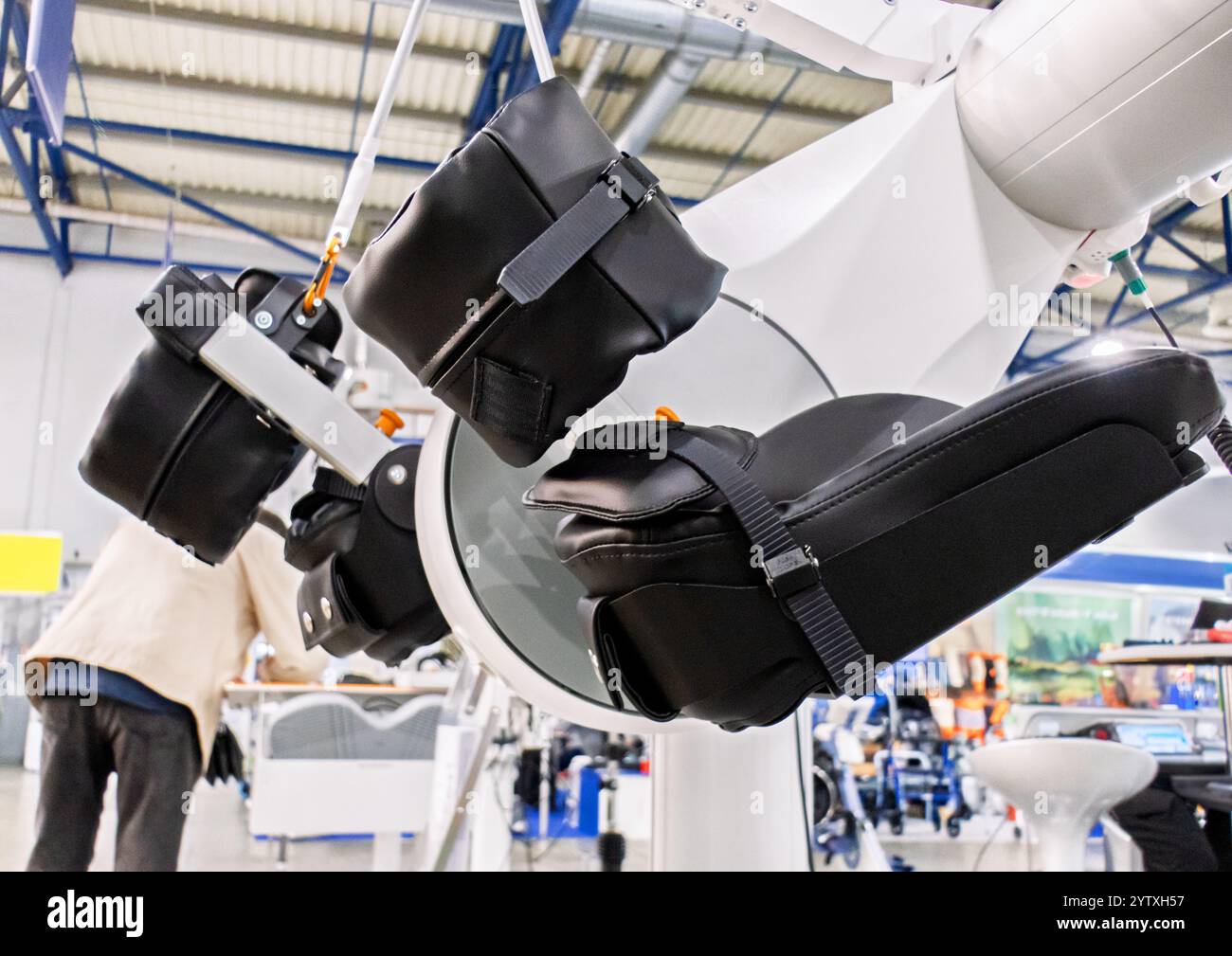 The device for active-passive limb development is used for adults with ...