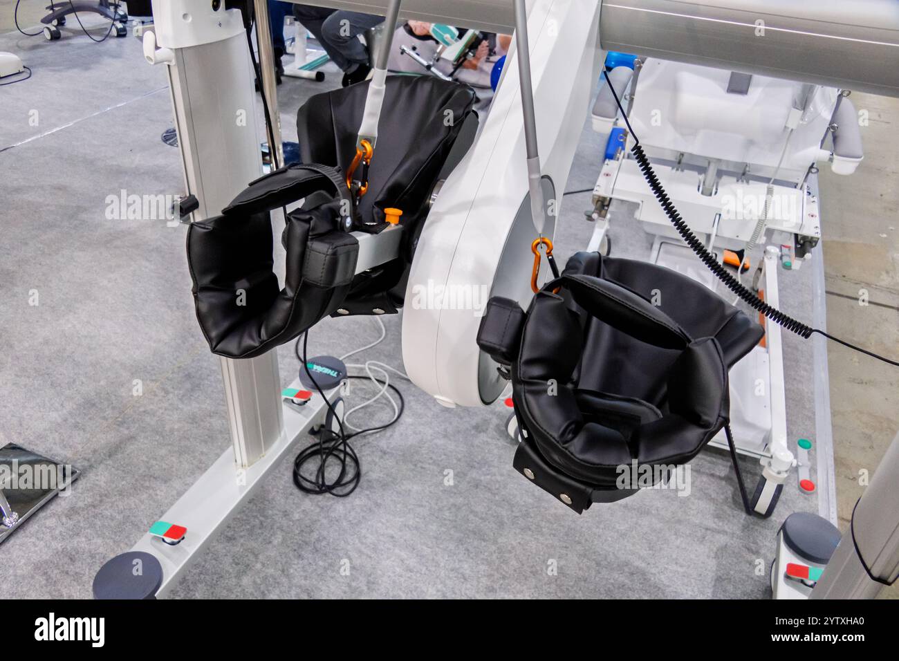 The device for active-passive limb development is used for adults with ...