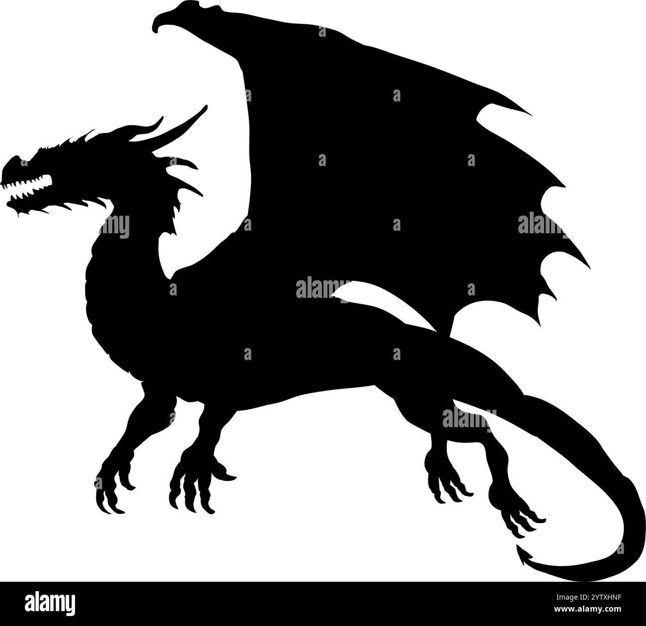 Black dragon art hi-res stock photography and images - Alamy