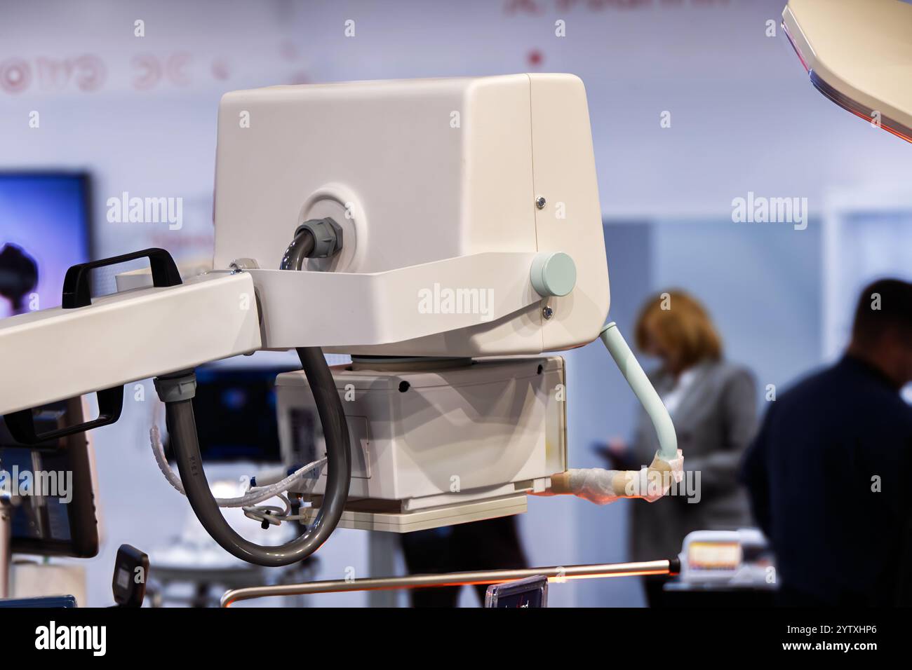 The emitting head of a portable and mobile X-ray machine Stock Photo ...