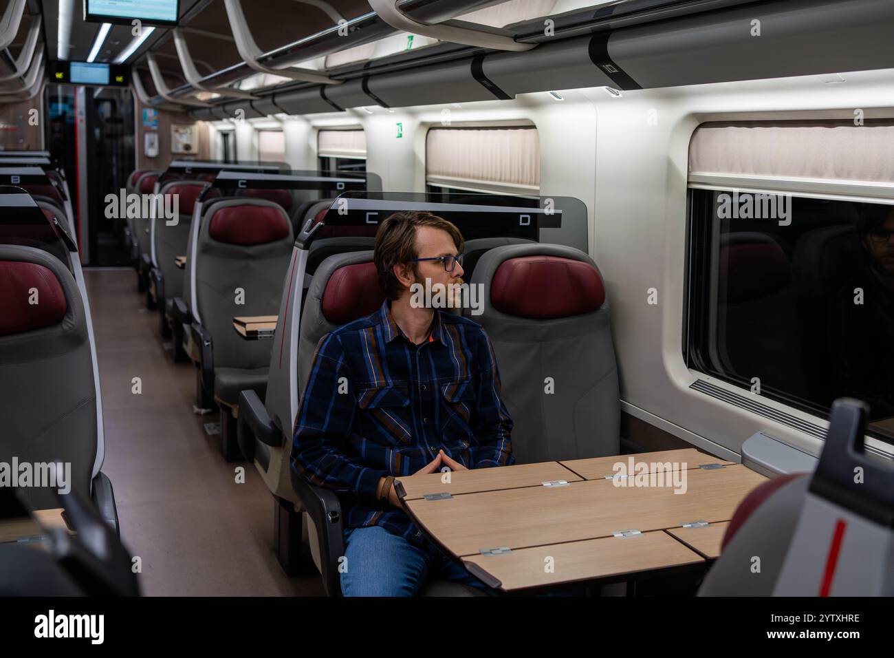 Train ride interior hi-res stock photography and images - Alamy