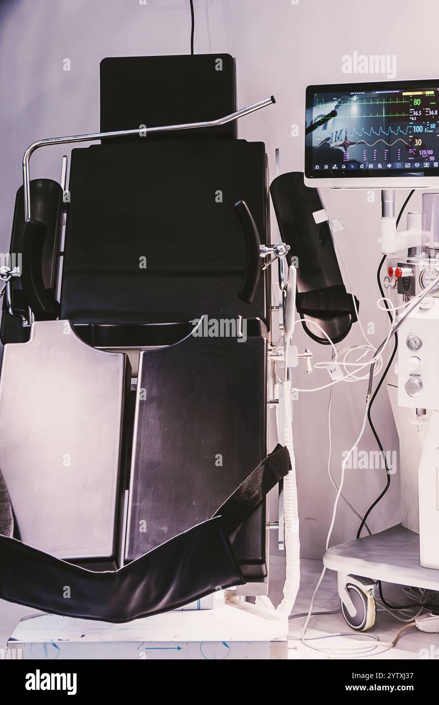 Multifunctional medical examination chair with patient status monitor ...