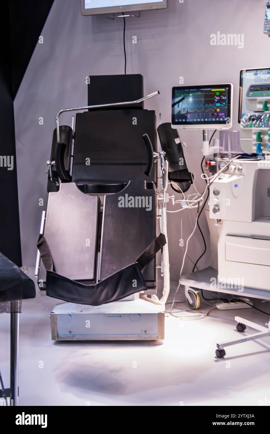 Multifunctional medical examination chair with patient status monitor ...