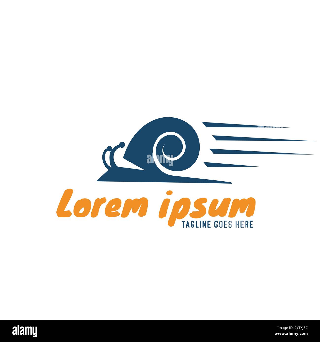 Simple Minimalist Quick Fast Gastropod Snail Slug Turbo Logo Design ...