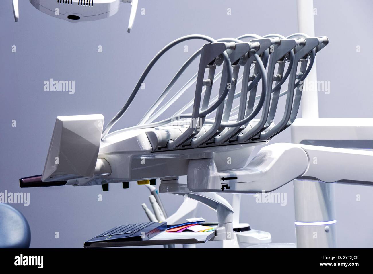 Height adjustable dental unit handpiece holders Stock Photo - Alamy
