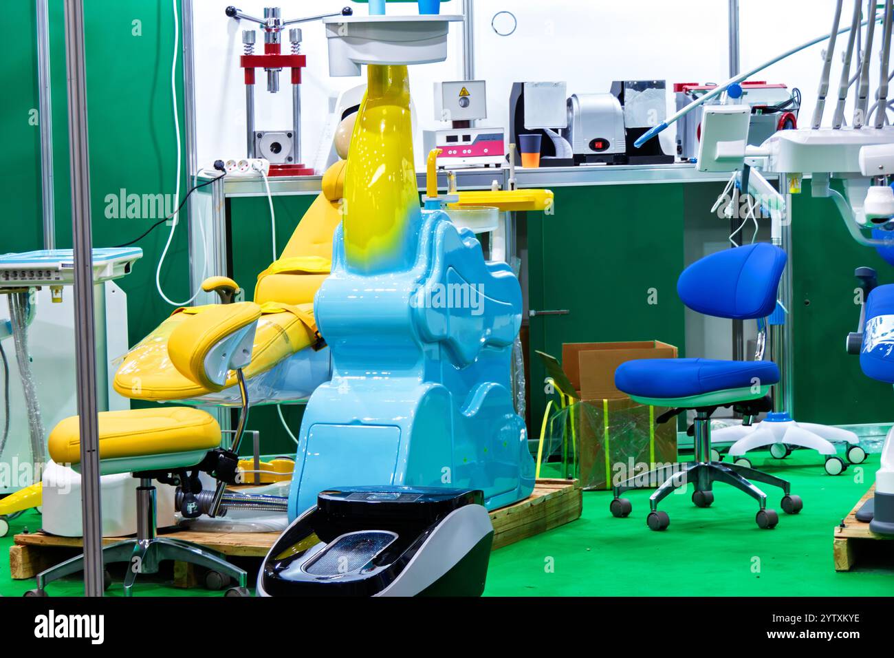 Colorful dental unit for treating children Stock Photo - Alamy