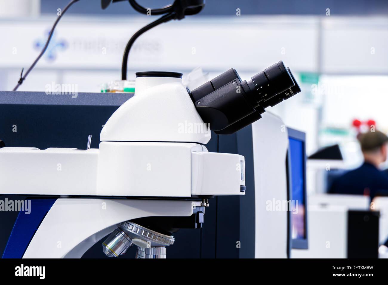 Optical microscope for research. Laboratory equipment Stock Photo - Alamy