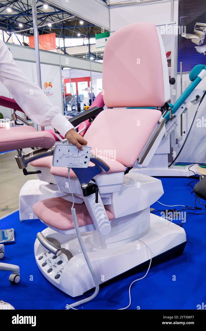 Proctological operating table for examination in the supine position ...