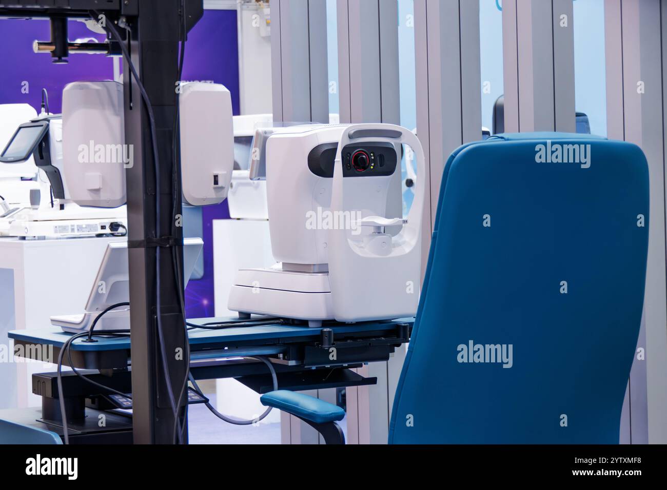 Optical biometer for ophthalmology with a workplace Stock Photo - Alamy