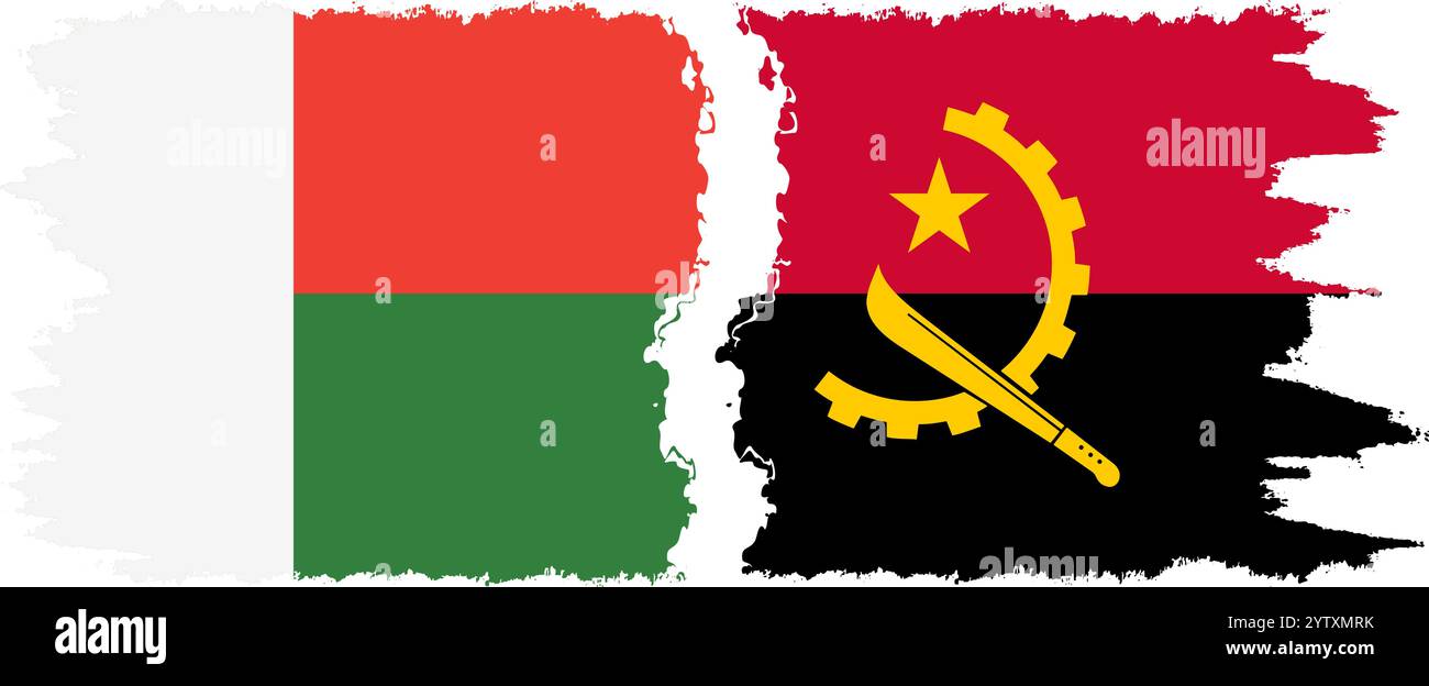Madagascar angola flag hi-res stock photography and images - Alamy