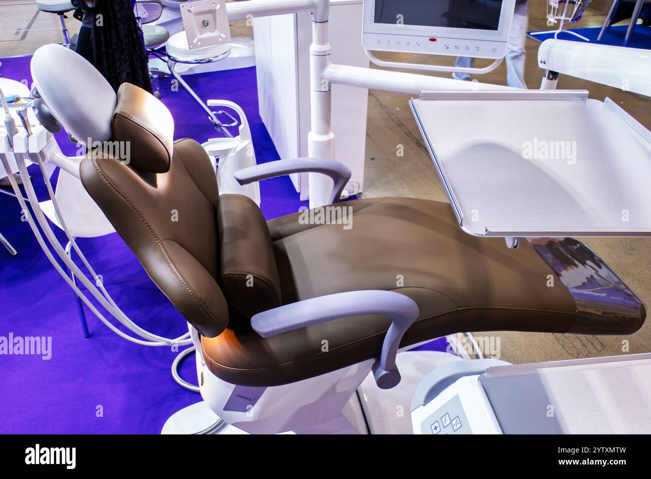 Modern dental unit with a comfortable chair for the patient Stock Photo ...