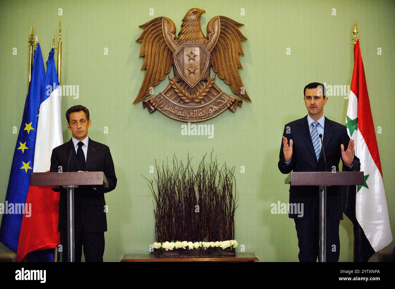 Bachar el assad damascus hi-res stock photography and images - Alamy