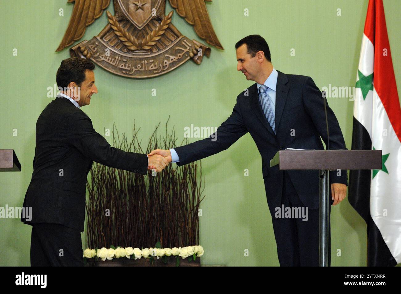 Bachar el assad damascus hi-res stock photography and images - Alamy