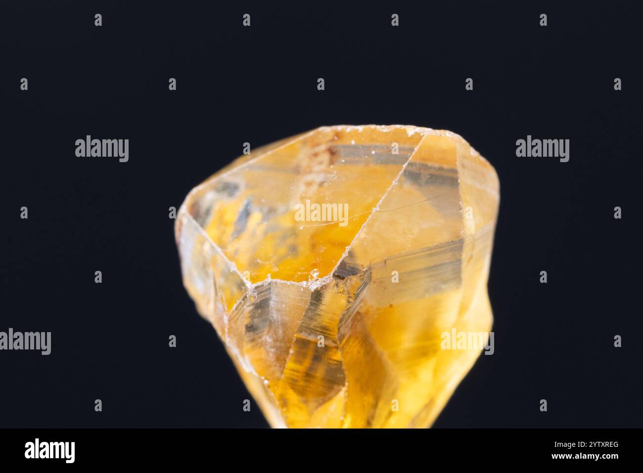 closeup of sample of natural mineral from geological collection ...