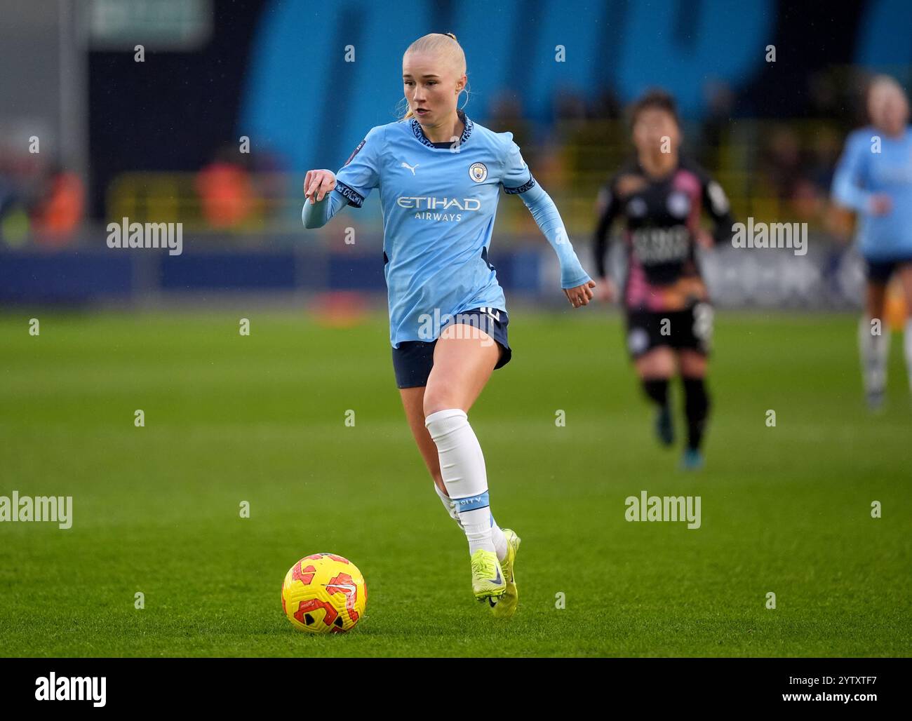 Manchester City's Laura Blindkilde during the Barclays Women's Super ...