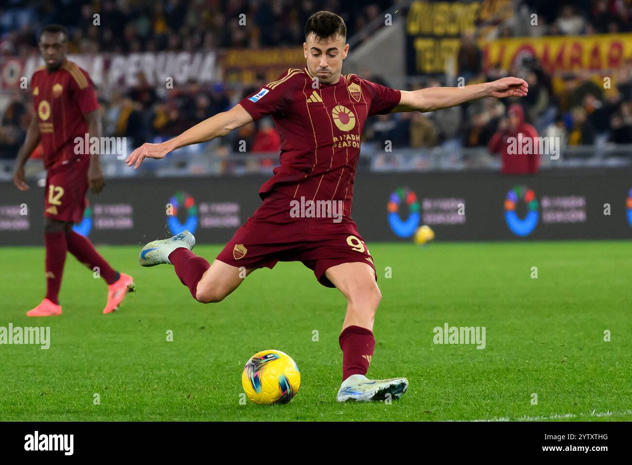 Stephan El Shaarawy of AS Roma in action during the Serie A football ...