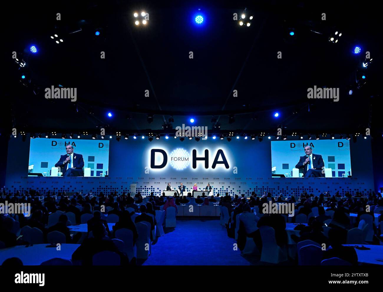 DOHA FORUM 2024 L to R Steve Clemons, AlJazeera English,Luis Abinader ...