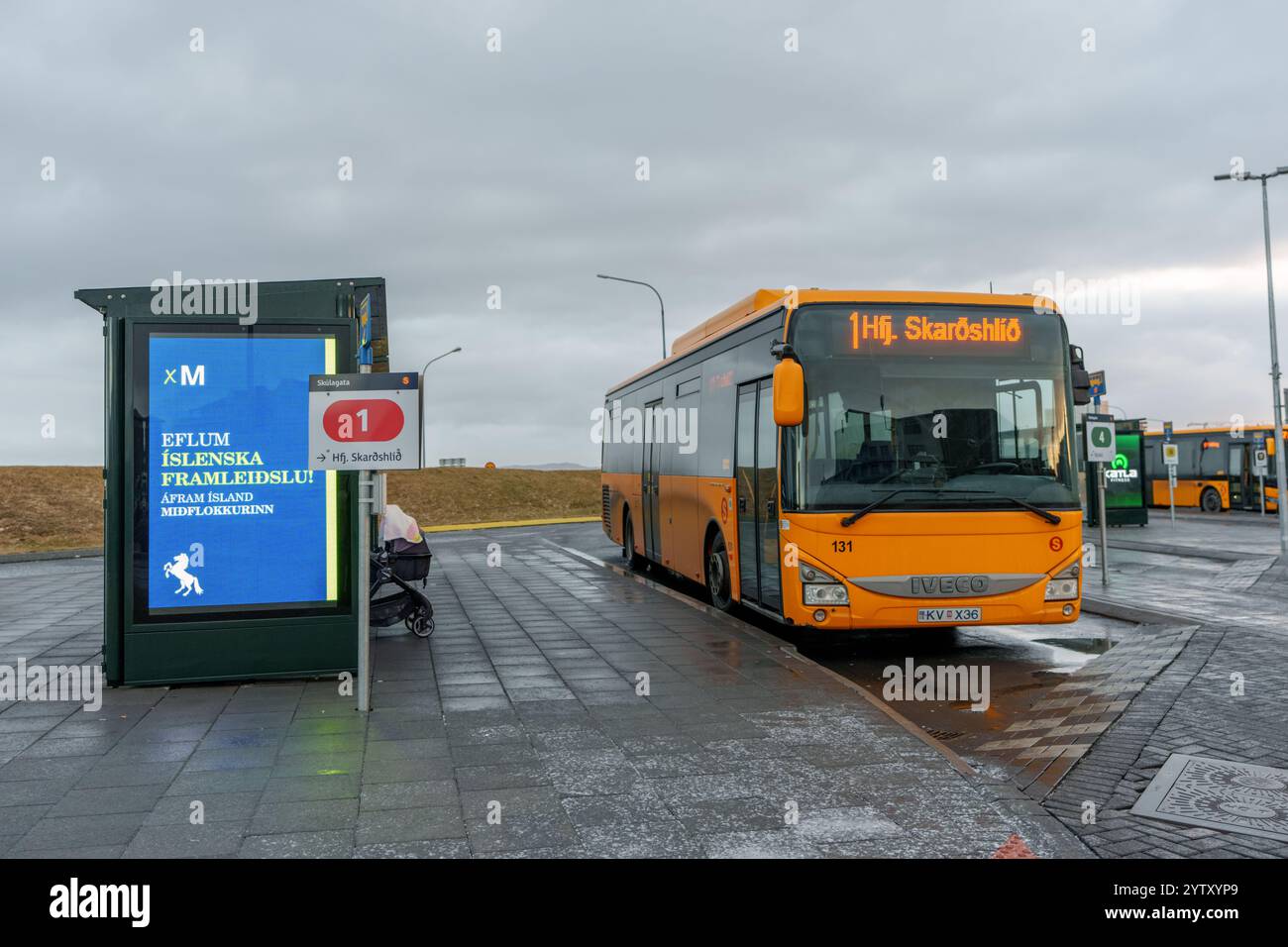 City bus reykjavík iceland hi-res stock photography and images - Alamy