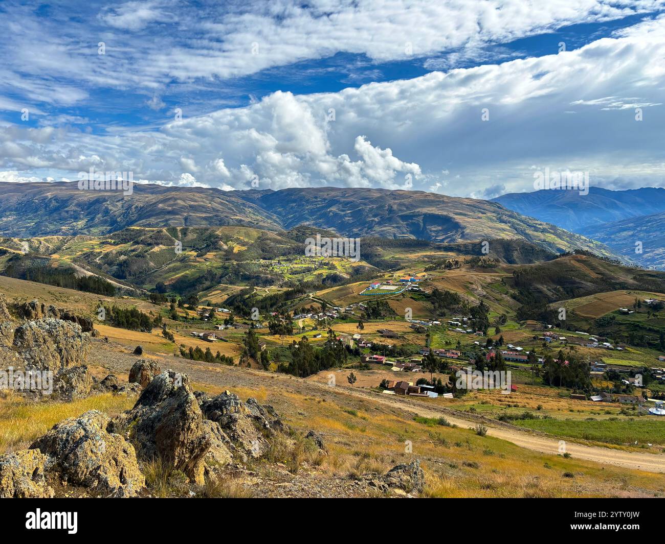 Stunning Andean mountain landscapes in Ausungate, Cusco, Peru Stock ...