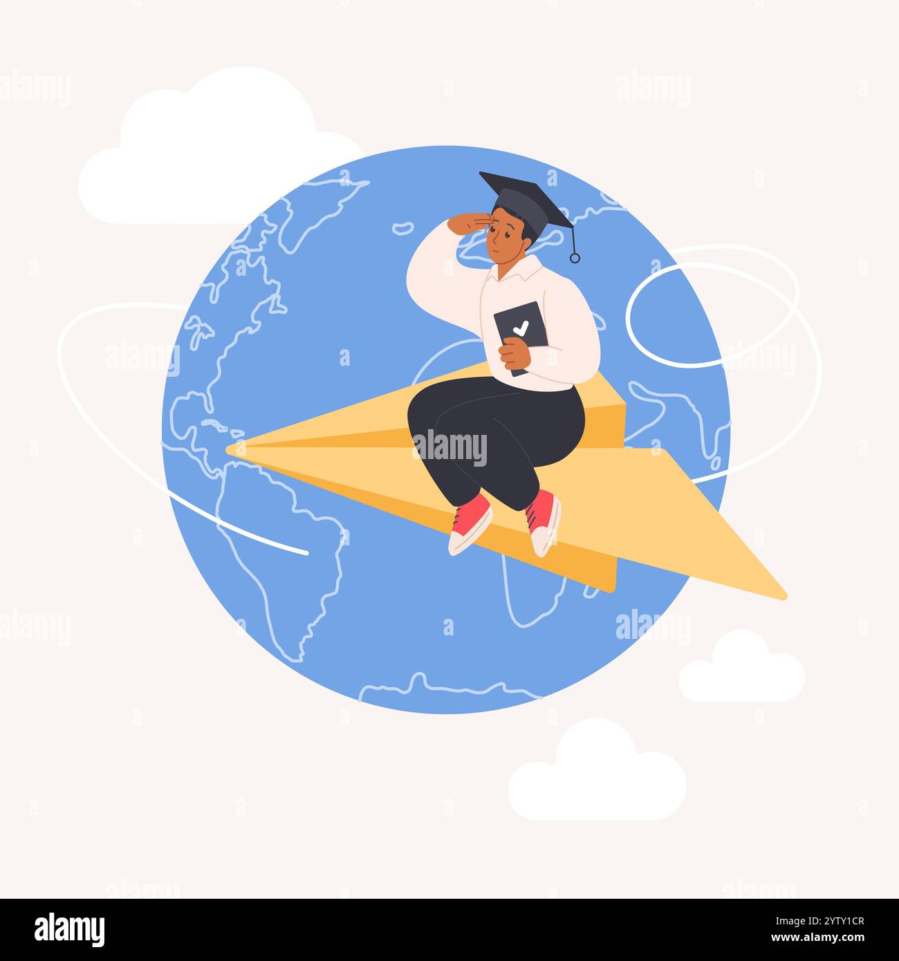 Brain drain, immigration abroad for new opportunity. Student or ...