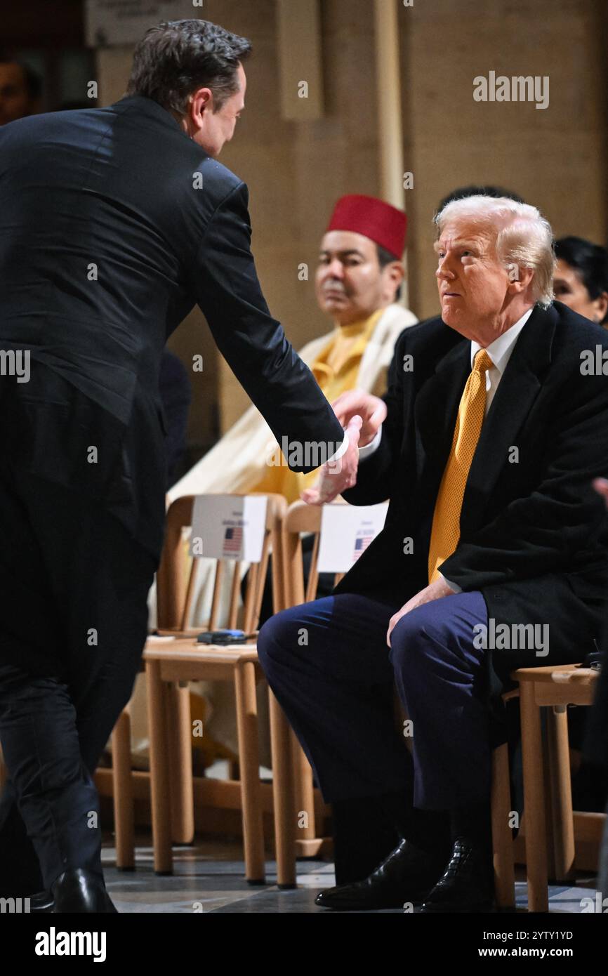 Paris, France. 07th Dec, 2024. Elon Musk with U.S. President-elect ...