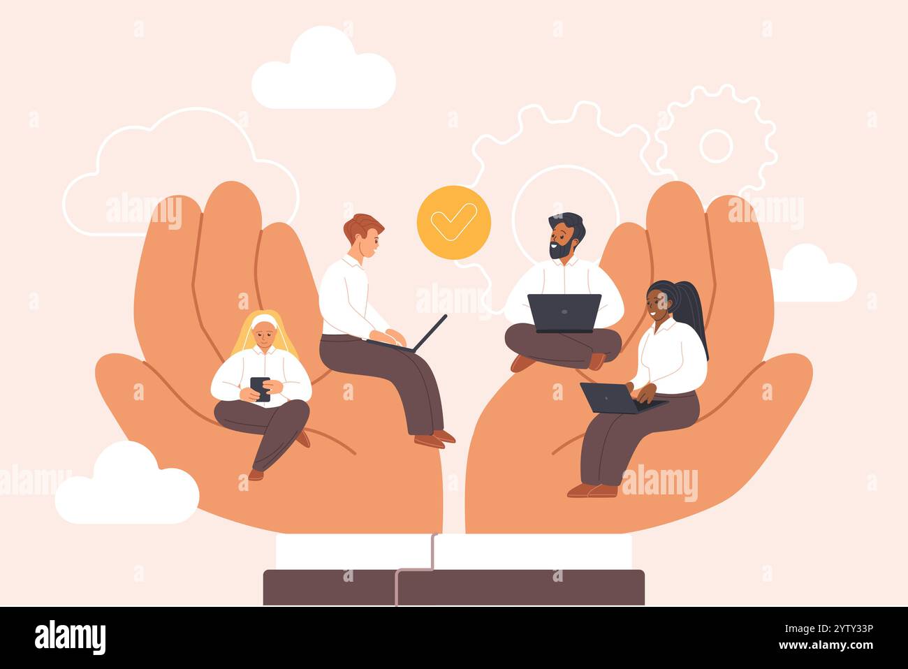 Corporate support and care for employees, wellbeing and professional ...