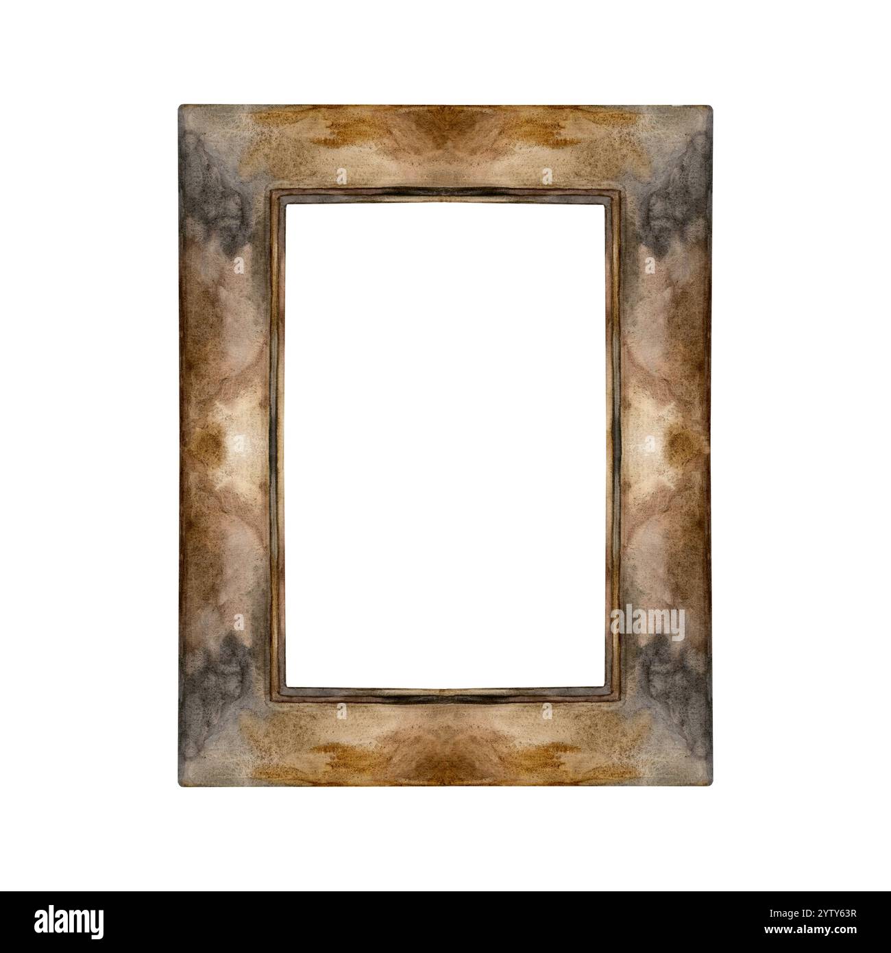 Frame. Old vintage vertical rectangular frame. Design element use for ...