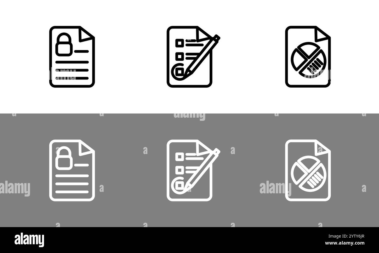 Manager icon in outline Black and White Stock Photos & Images - Alamy